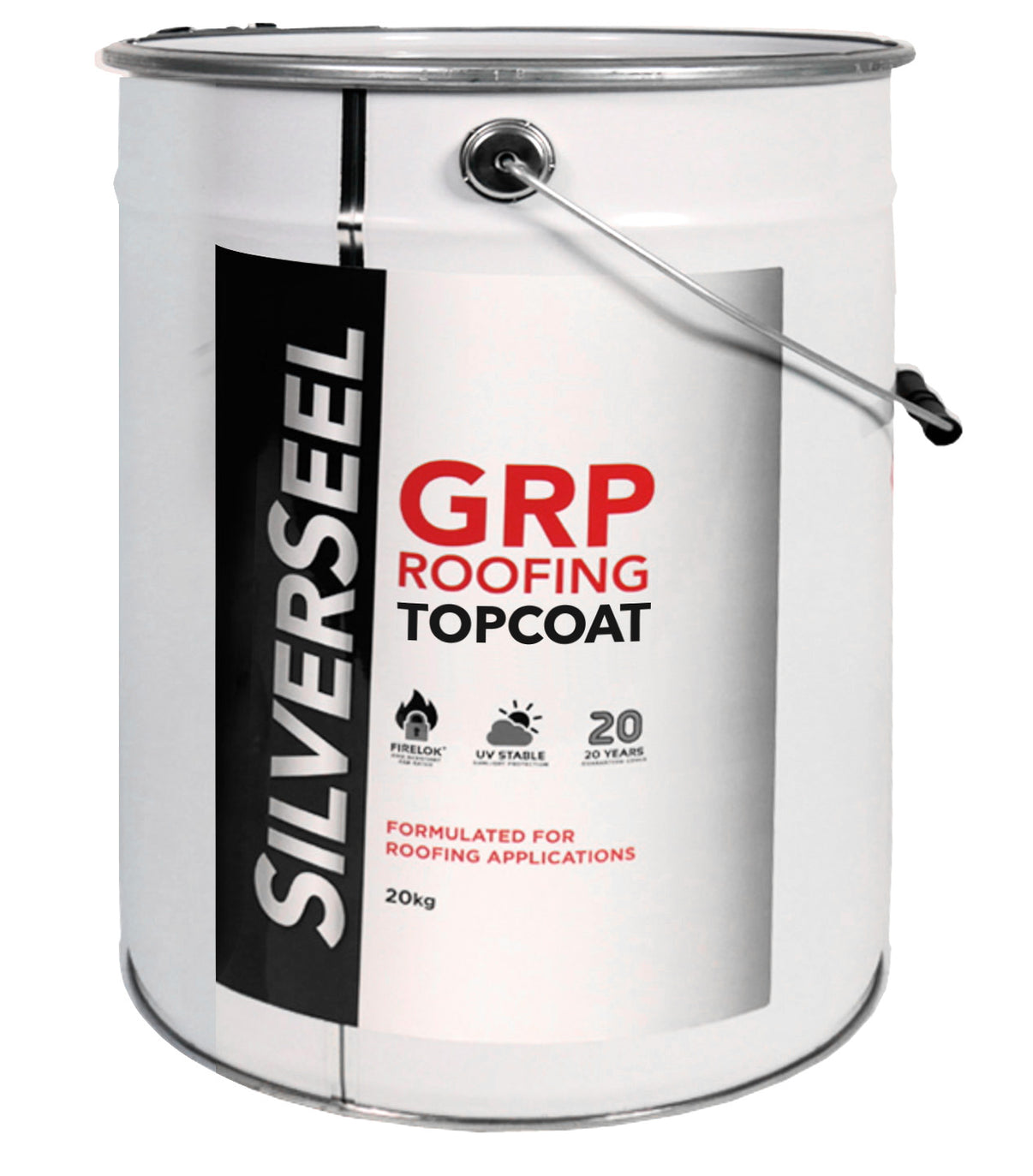 Silverseel Roofing Topcoat BS18B25 Grey 20kg – GRPShop